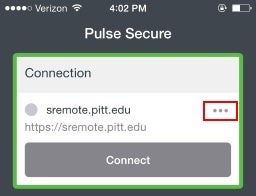 PittNet VPN (Pulse Secure) Service: Using the Service with Your Mobile ...